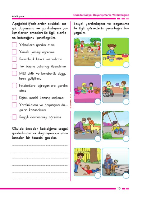 Page 14 - ATA YAYINCILIK 3. Sınıf Etkinlik Çalışma Yaprakları Hayat Bilgisi Page 14 - ATA YAYINCILIK 3. Sınıf Etkinlik Çalışma Yaprakları Hayat Bilgisi